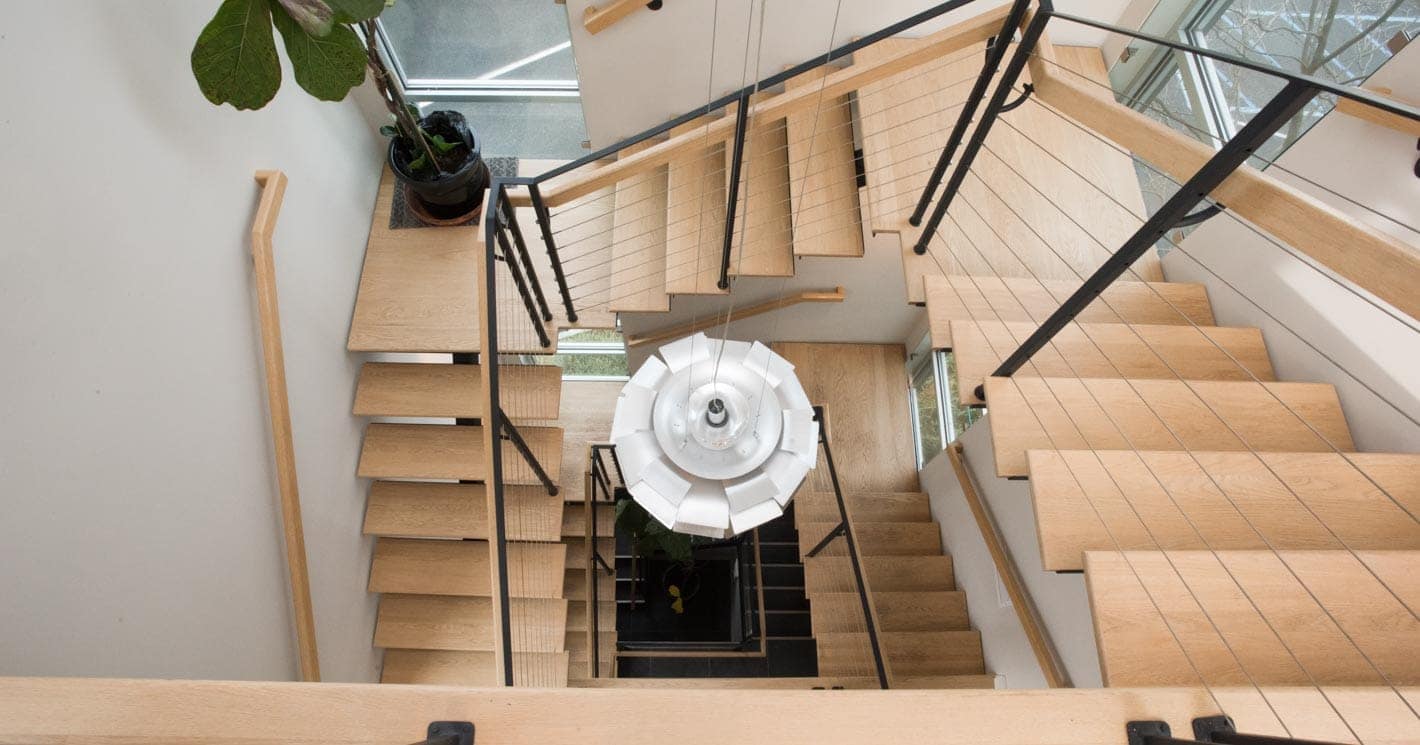 Square Spiral Staircase | Floating Staircase | Multilevel Staircase